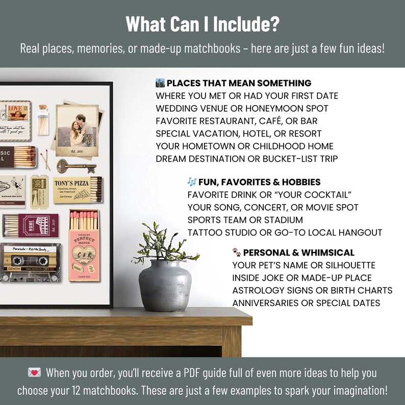 Custom Matchbox Art Print, Custom Birthday or Anniversary Gift ...