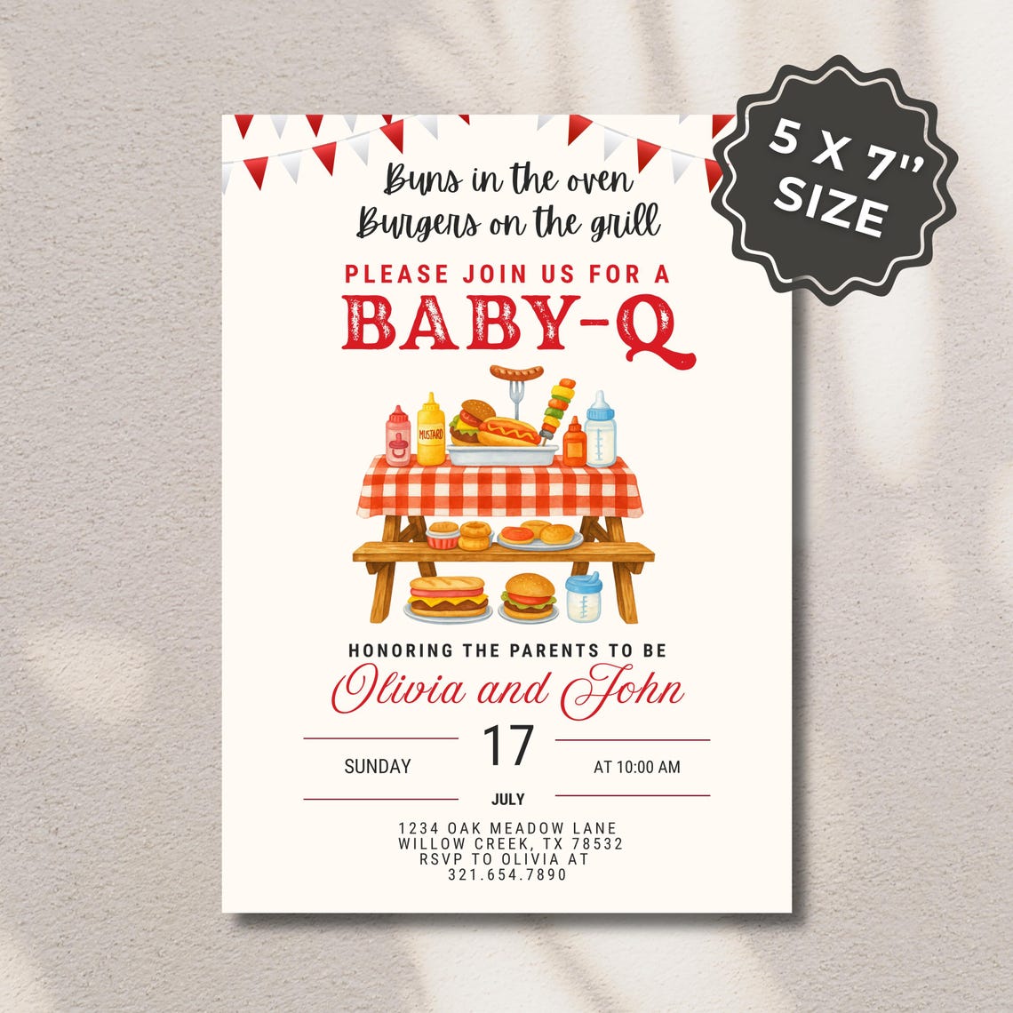 Baby-q Baby Shower Invitation Template, BBQ Baby Shower Invitation ...