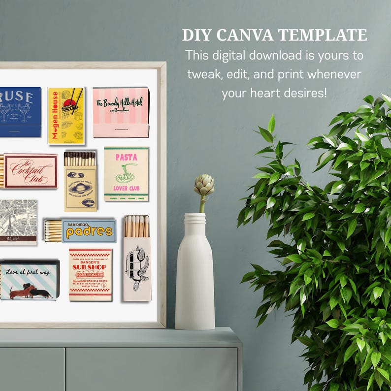 Matchbox Poster Template – Customizable Neutral Printable Wall Art ...
