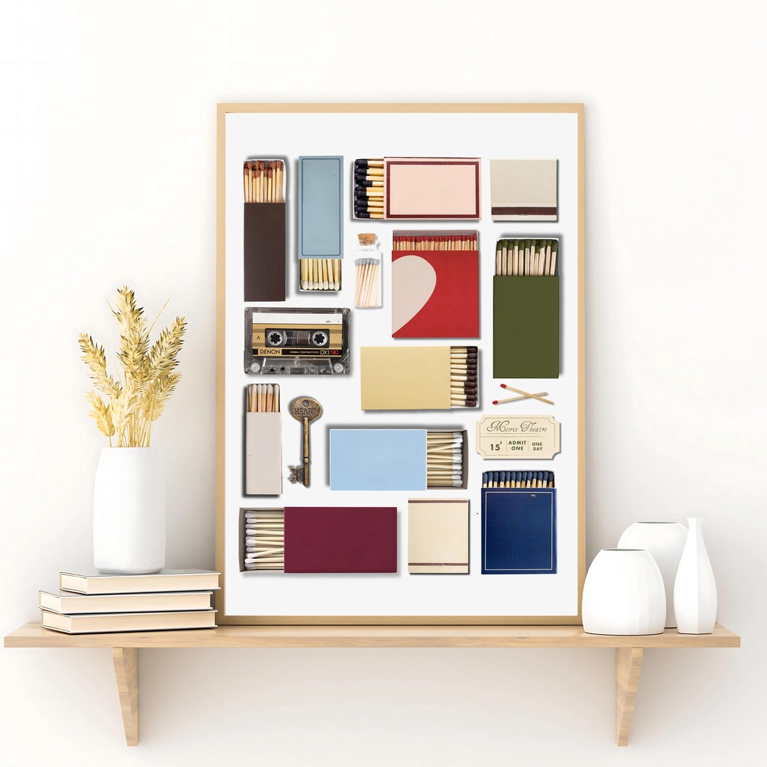 Matchbook Poster Template, Custom Matchbook Art, DIY Blank Matchbook ...