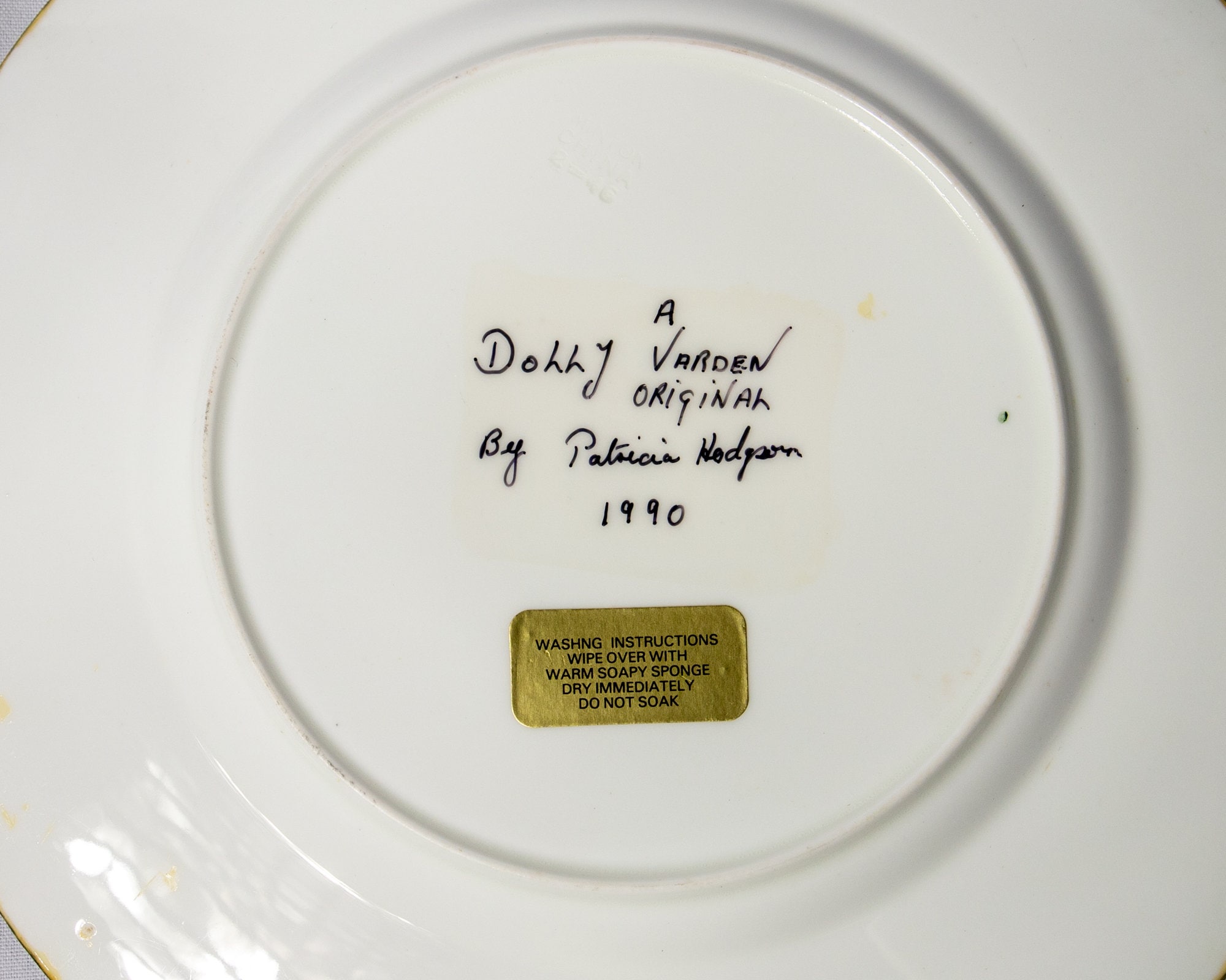 Origninal Vintage Dolly Varden Decortage Plate by Patricia - Etsy