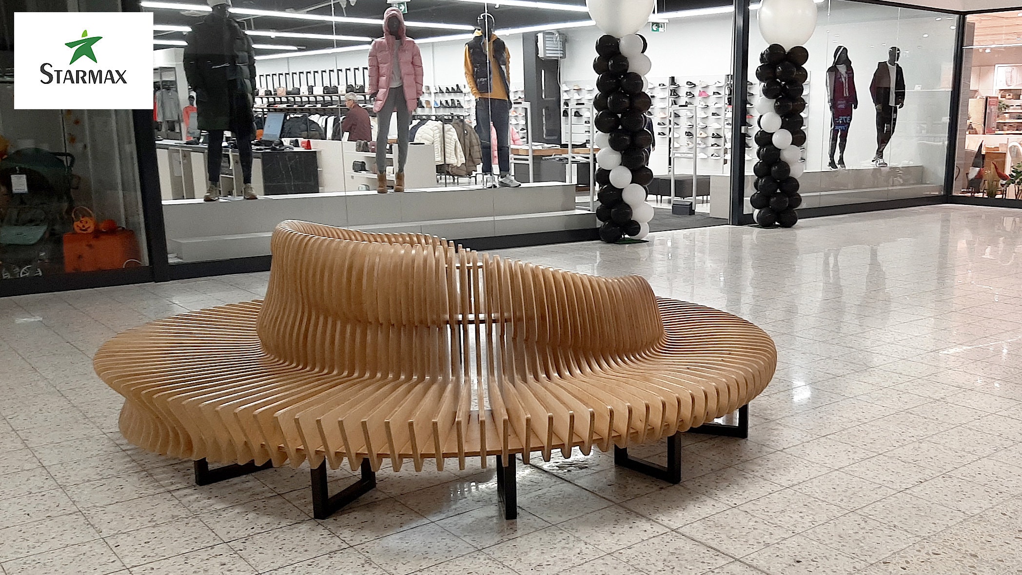 Round Parametric Bench for a Shopping Mall - Etsy