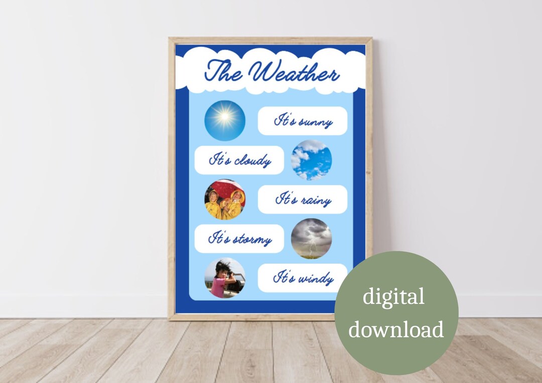 The Weather Poster | Home Education, Learning Resources, Digital Print ...