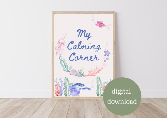My Calming Corner Ocean Classroom Decor My Feelings - Etsy