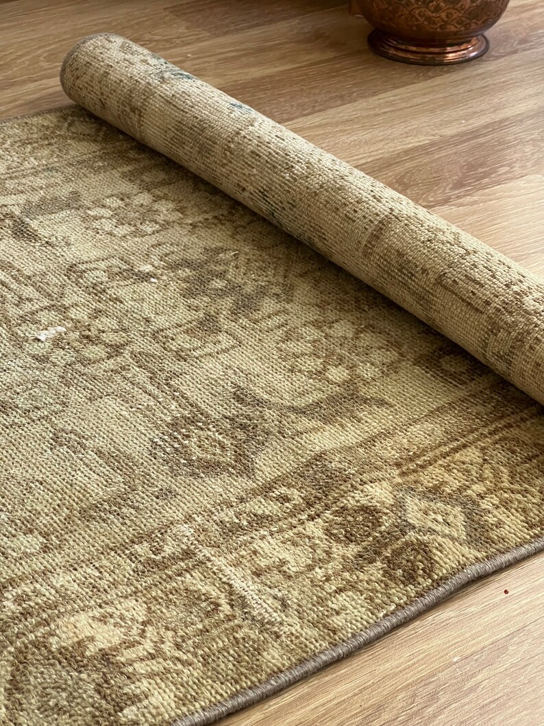 2x8 Mute Colors Antique Runner Rug, Handmade Anatolian Runner Rug ...