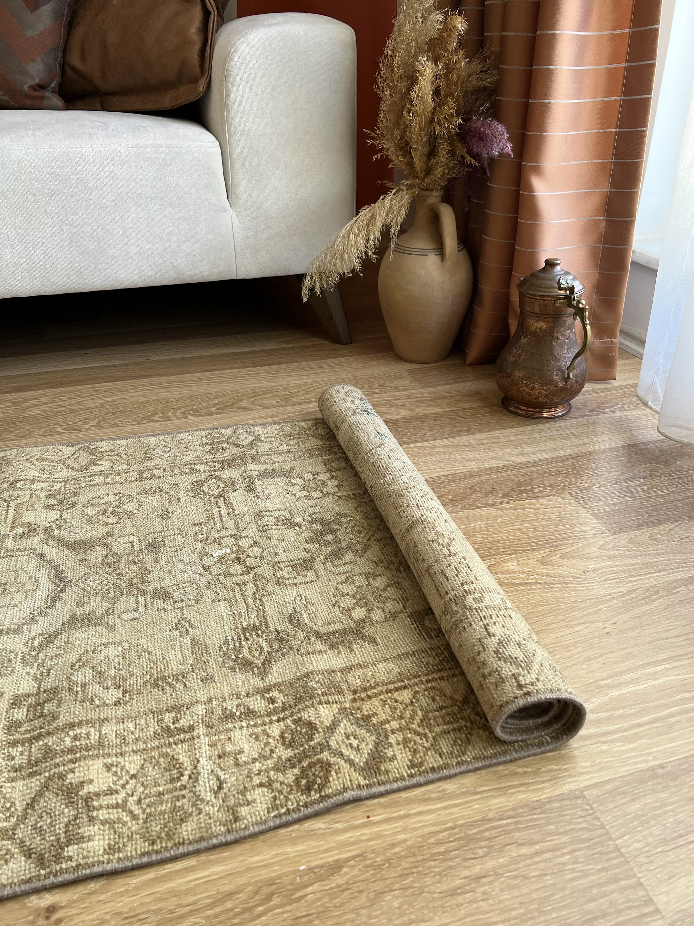 2x8 Mute Colors Antique Runner Rug, Handmade Anatolian Runner Rug ...