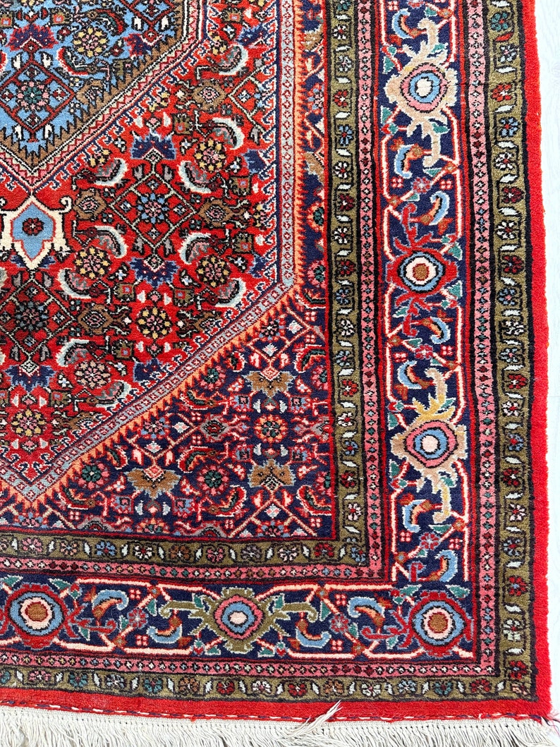 Handwoven Persian Red Rug, 3x5 Small Flowery Pattern Vintage Rug ...