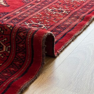 4x5 Vivid Red Colour Vintage Rug,antique Handmade Rug,anatolian Carpet ...