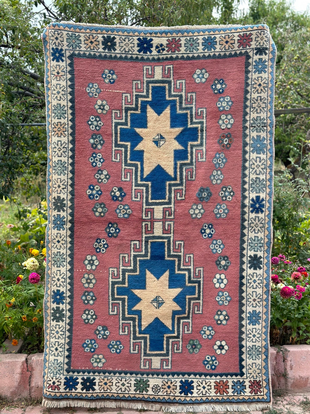 Soft Color Vintage Handwoven Rug,4x7 Turkish Oriental Rug, Rug for ...