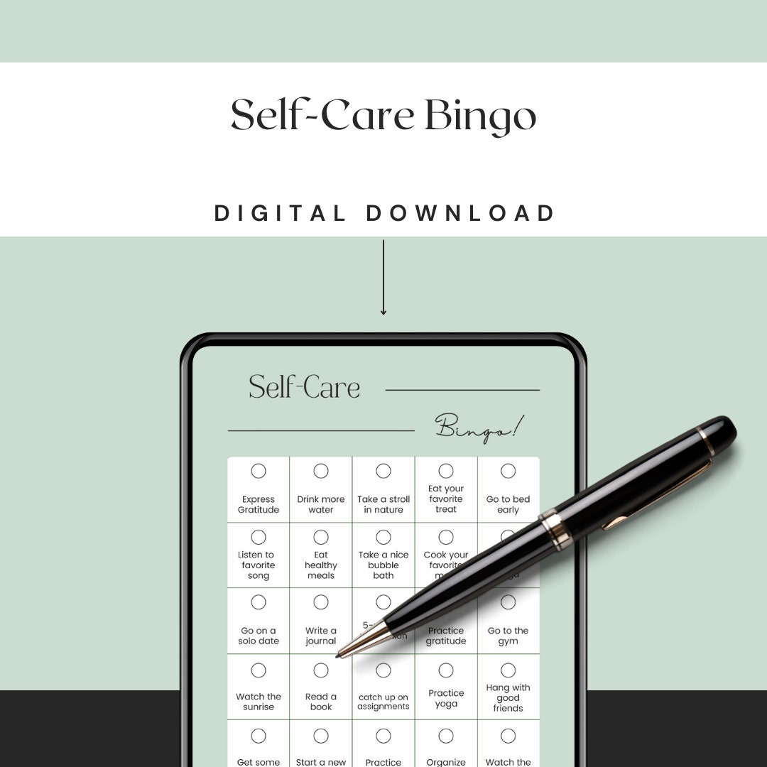 Self Care Bingo, Self Care Activity, Yoga, Mindfulness, Meditation ...