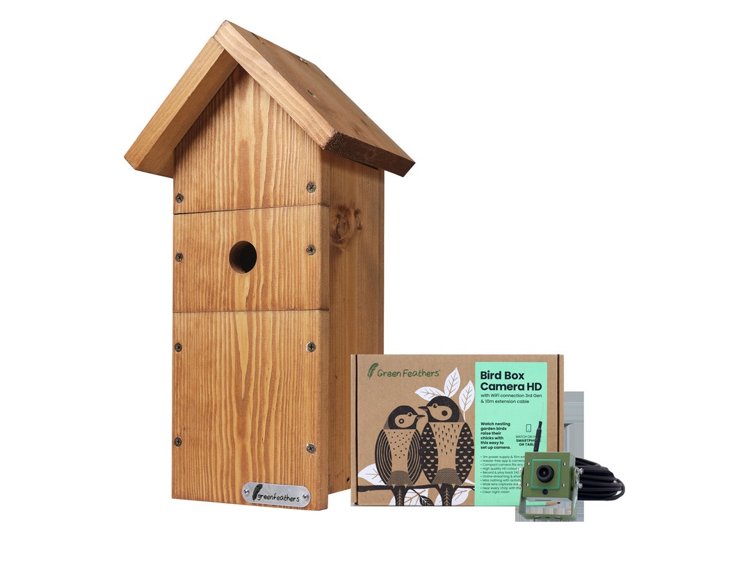 Large Wooden Deluxe Bird Box With WIFI Camera Included - Etsy
