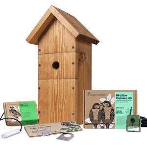 Large Wooden Deluxe Bird Box With WIFI Camera Included - Etsy
