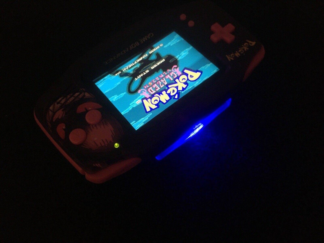 Moded Gameboy Game With Led Light Pokemon Glazed Cartucho - Etsy UK