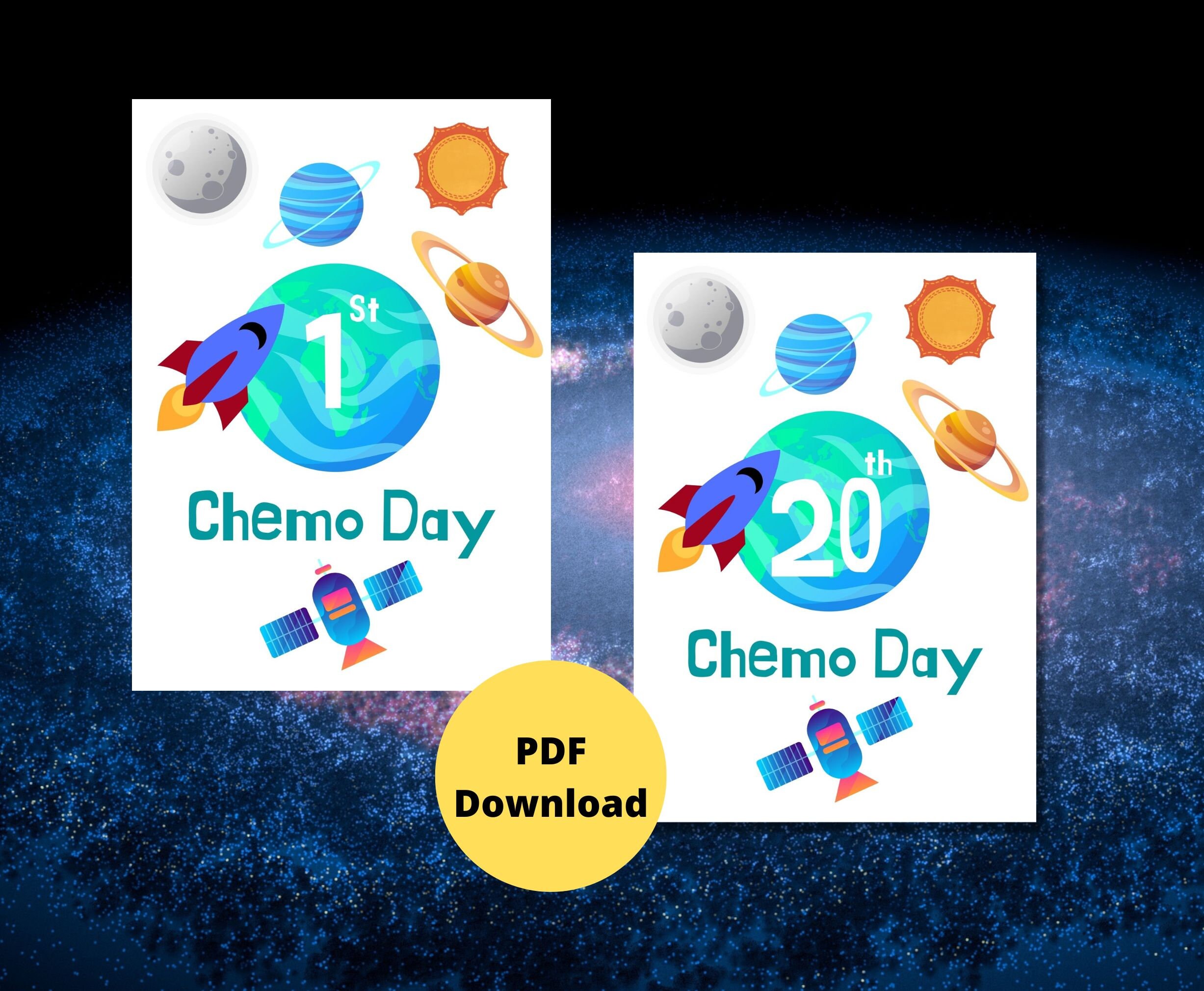 Printable Chemo Countdown Sign Set, Last Chemo Day Sign, Last Day of ...