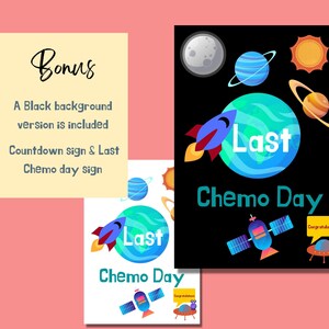 Printable Chemo Countdown Sign Set, Last Chemo Day Sign, Last Day of ...