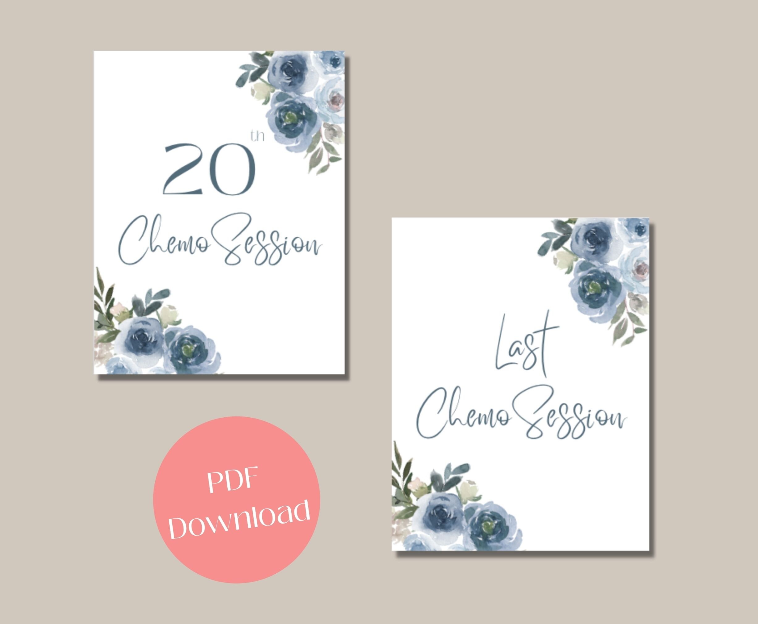 Printable Cancer Chemo Sign Set, Last Chemo Sign, Last Day of Chemo ...