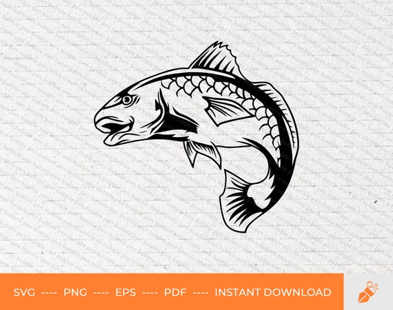 Red Fish SVG Red Fishing Svg Red Angling Svg Red Fish | Etsy