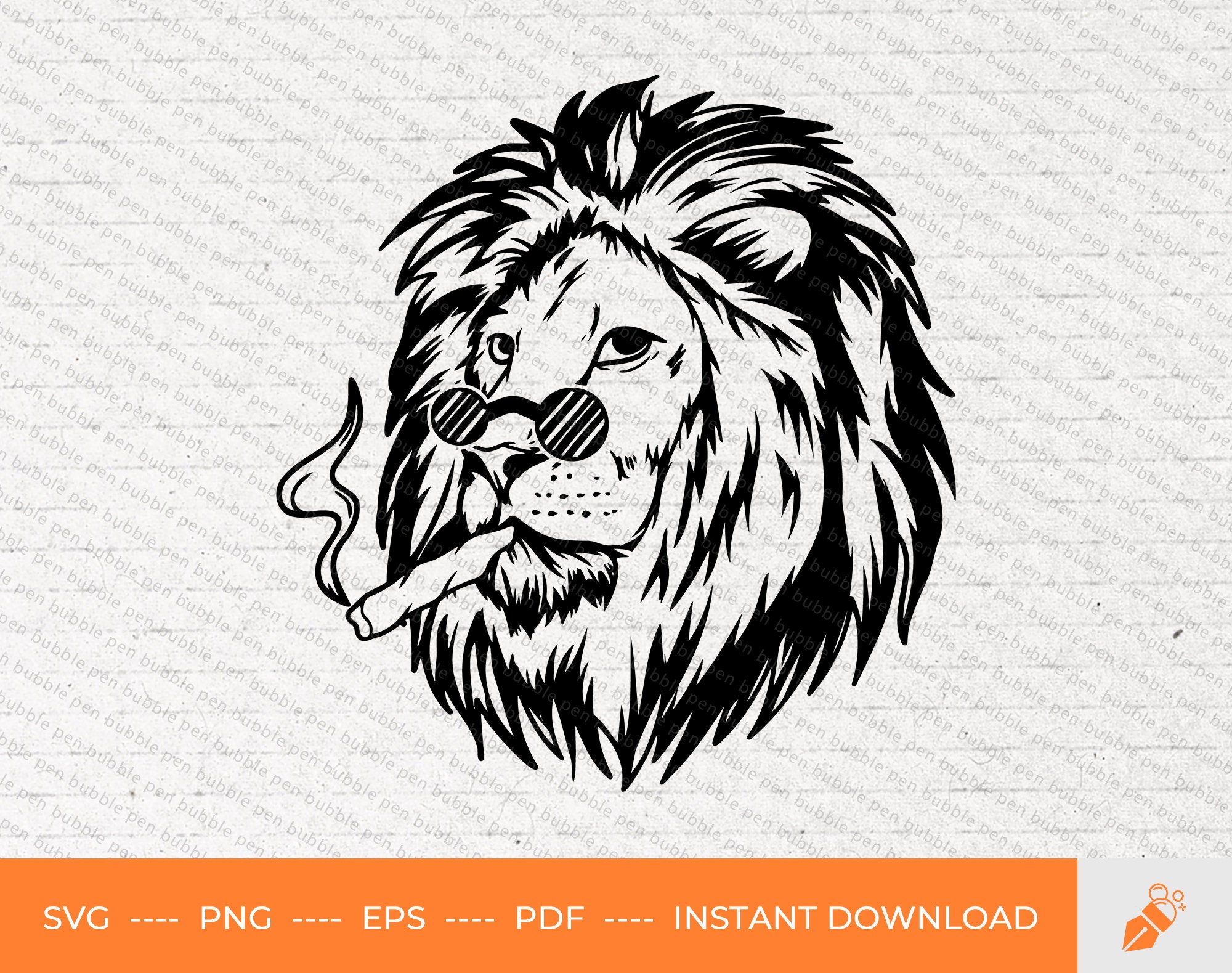 Lion Smoking Joint SVG, Animal Smoking Weed Svg, Smoking Cannabis Svg ...