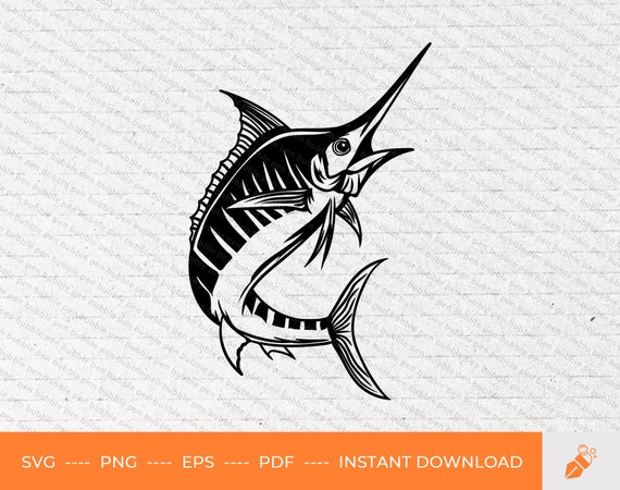 Marlin Fish SVG Blue Marlin Svg Marlin Fishing Svg Marlin - Etsy