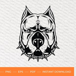Pitbull Head SVG, Bully Head Svg, American Pitbull Head Svg, Pitbull ...
