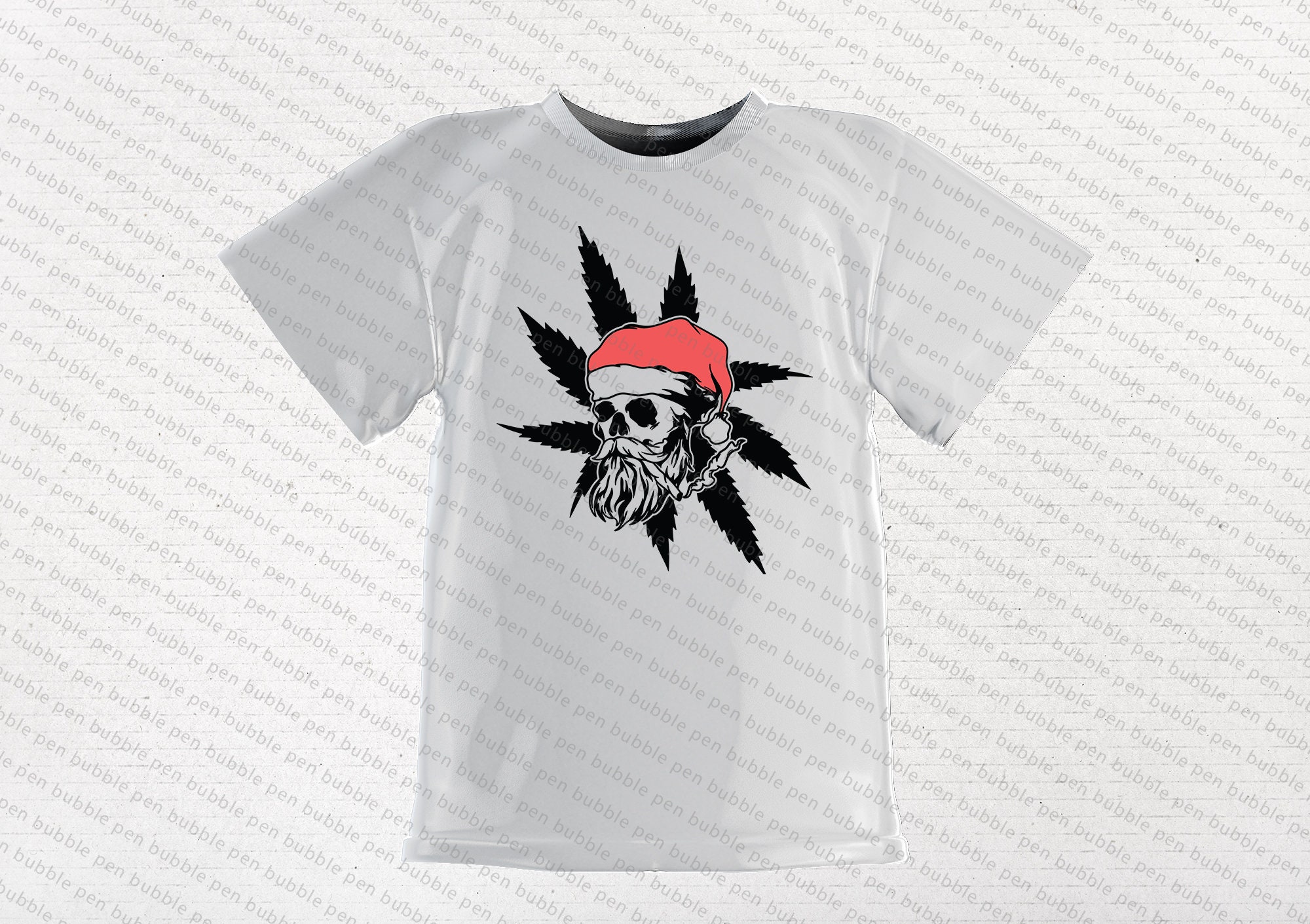 Santa Skull Weed SVG, Santa Skull Smoking Joint Svg, Santa Smoking ...