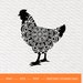 Mandala Chicken SVG, Chicken Farm Svg, Chicken Silhouette Svg, Hen ...