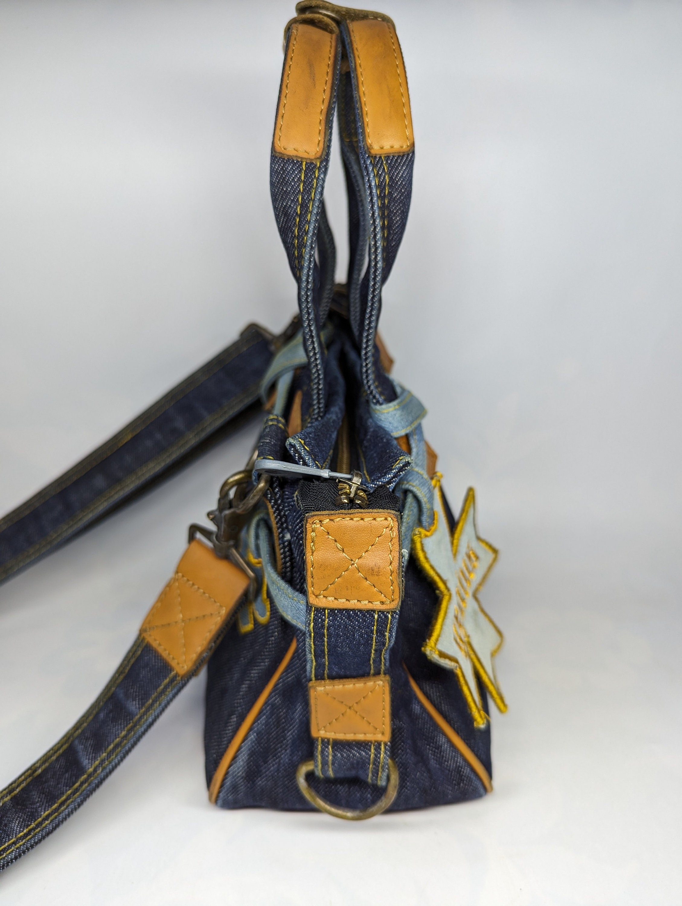 London Genius Denim Bag, 23x17x12cm. - Etsy