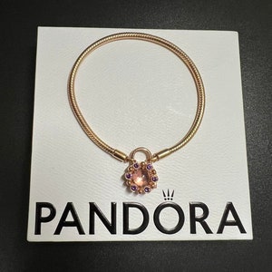 PANDORA Rose Gold Rare Bracelet Etsy