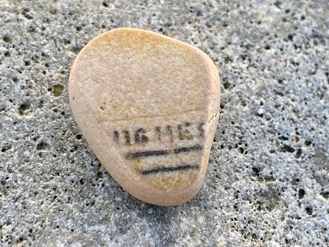 Sea Pottery - With Writing on - Beautiful, Rare Piece - Etsy