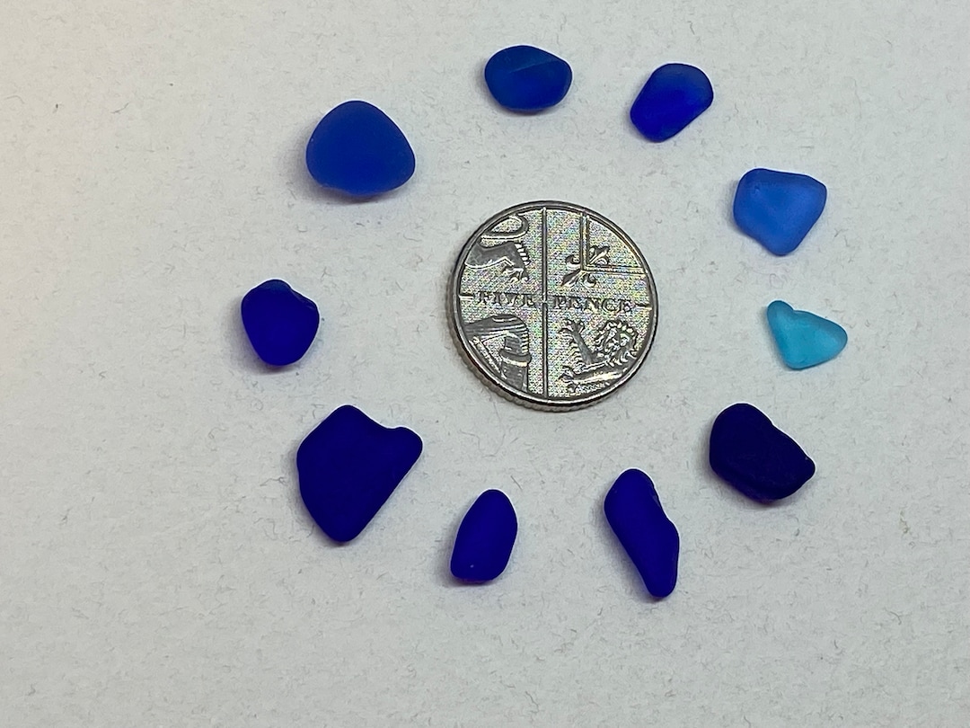 Shades of Blue Seaglass 10 Pieces Beautiful Gift Collection - Etsy