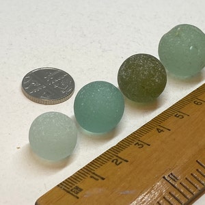 Four Seaglass Marbles - Rare - Lovely Gift - Collectors - Jewellery ...