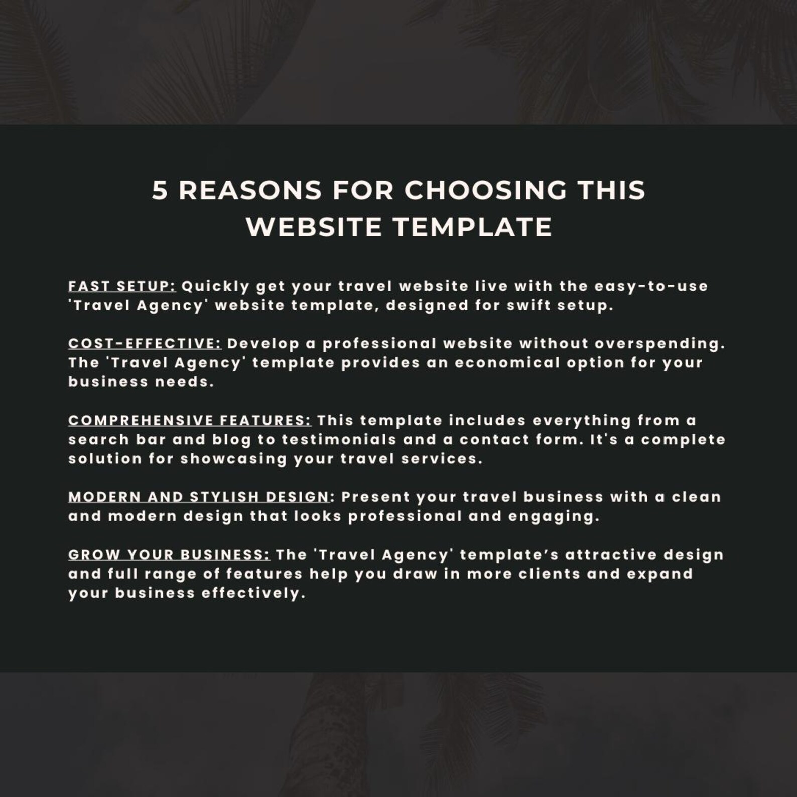 Premium Travel Business Website Template, for Travel Agencies, Travel ...
