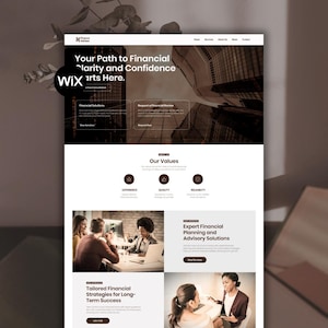 Wix Template for Financial Planner, Wealth Manager, Investment Advisor ...