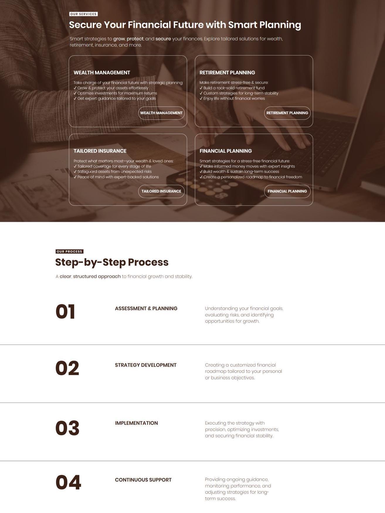 Wix Template for Financial Planner, Wealth Manager, Investment Advisor ...