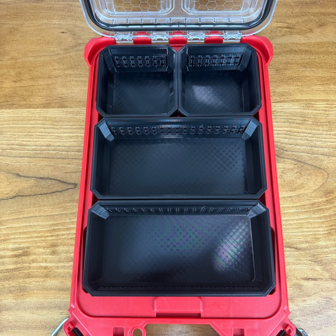 Milwaukee PACKOUT 4-pack Long Bit Bins for Low-profile Packout ...