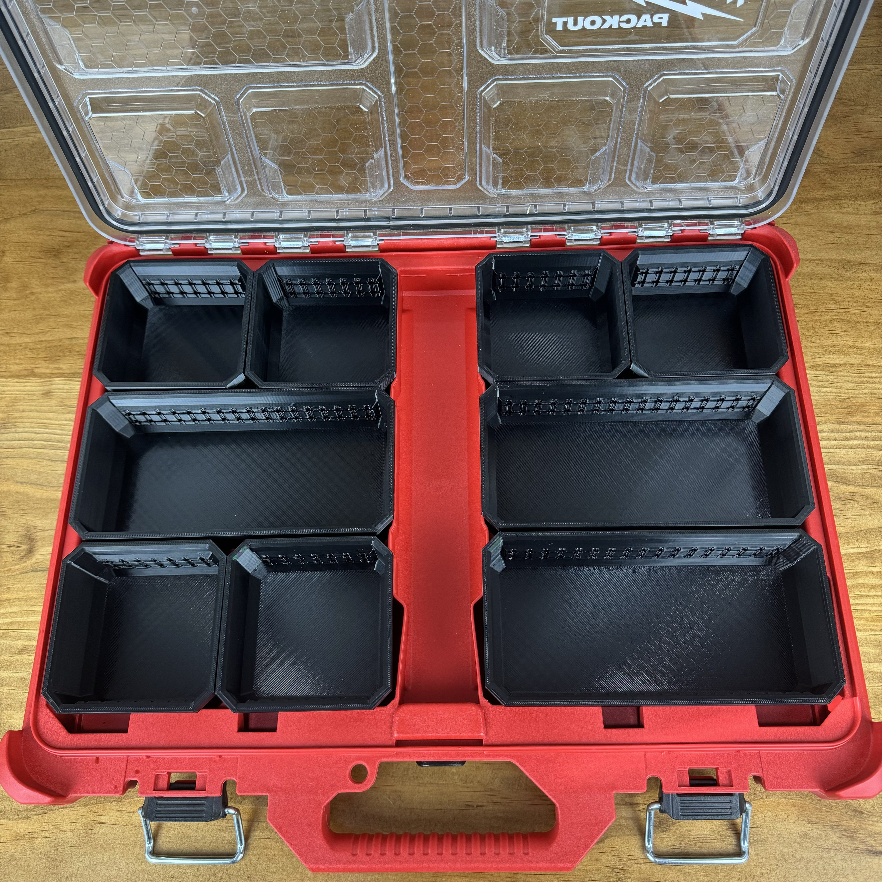 Milwaukee PACKOUT 9-pack Long Bit Bins for Low-profile Packout ...