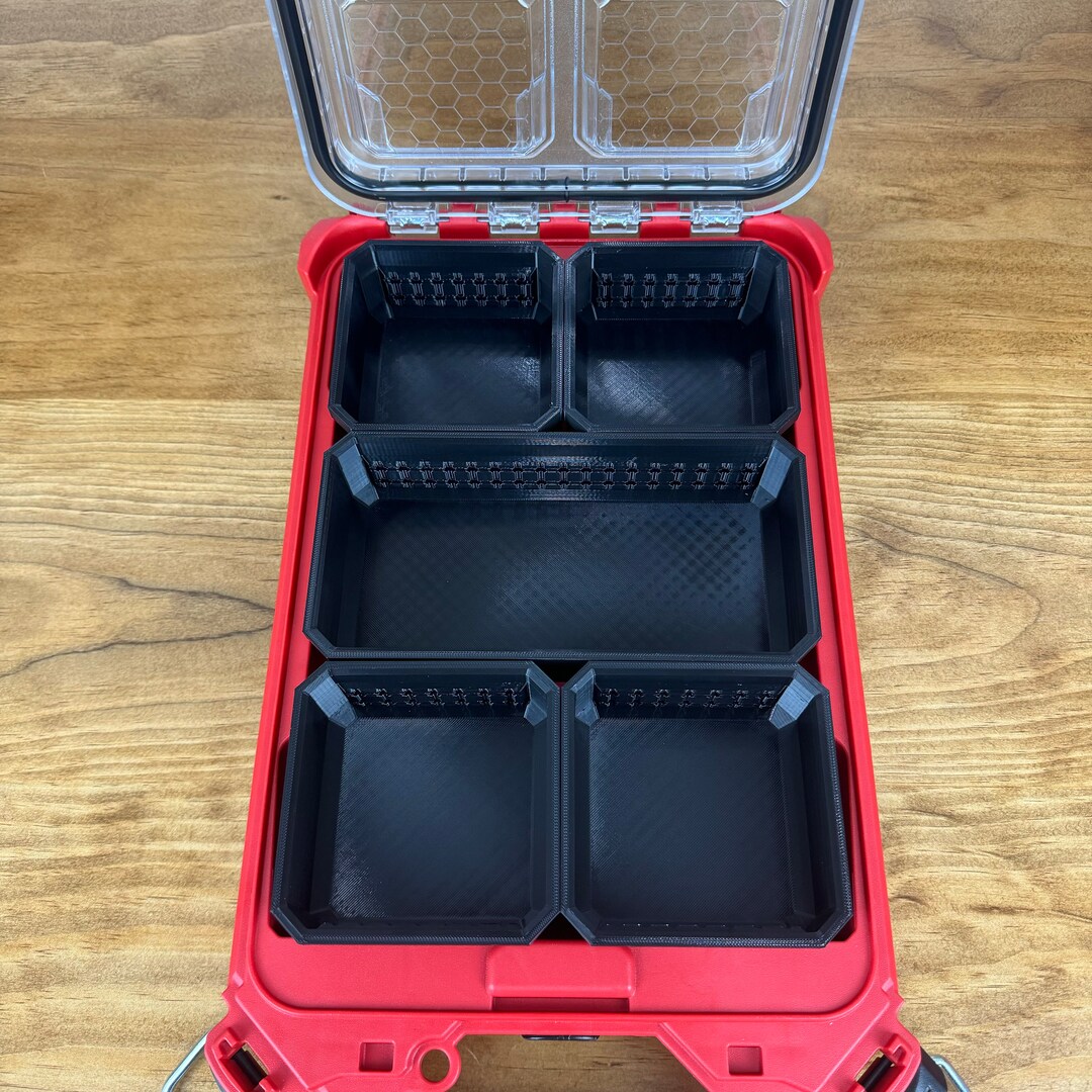 Milwaukee PACKOUT 5-pack Long Bit Bins for Low-profile Packout ...