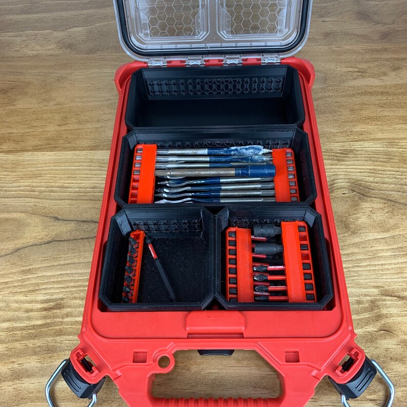 Milwaukee PACKOUT 3-pack Long Bit Bins and Bit Holders for - Etsy