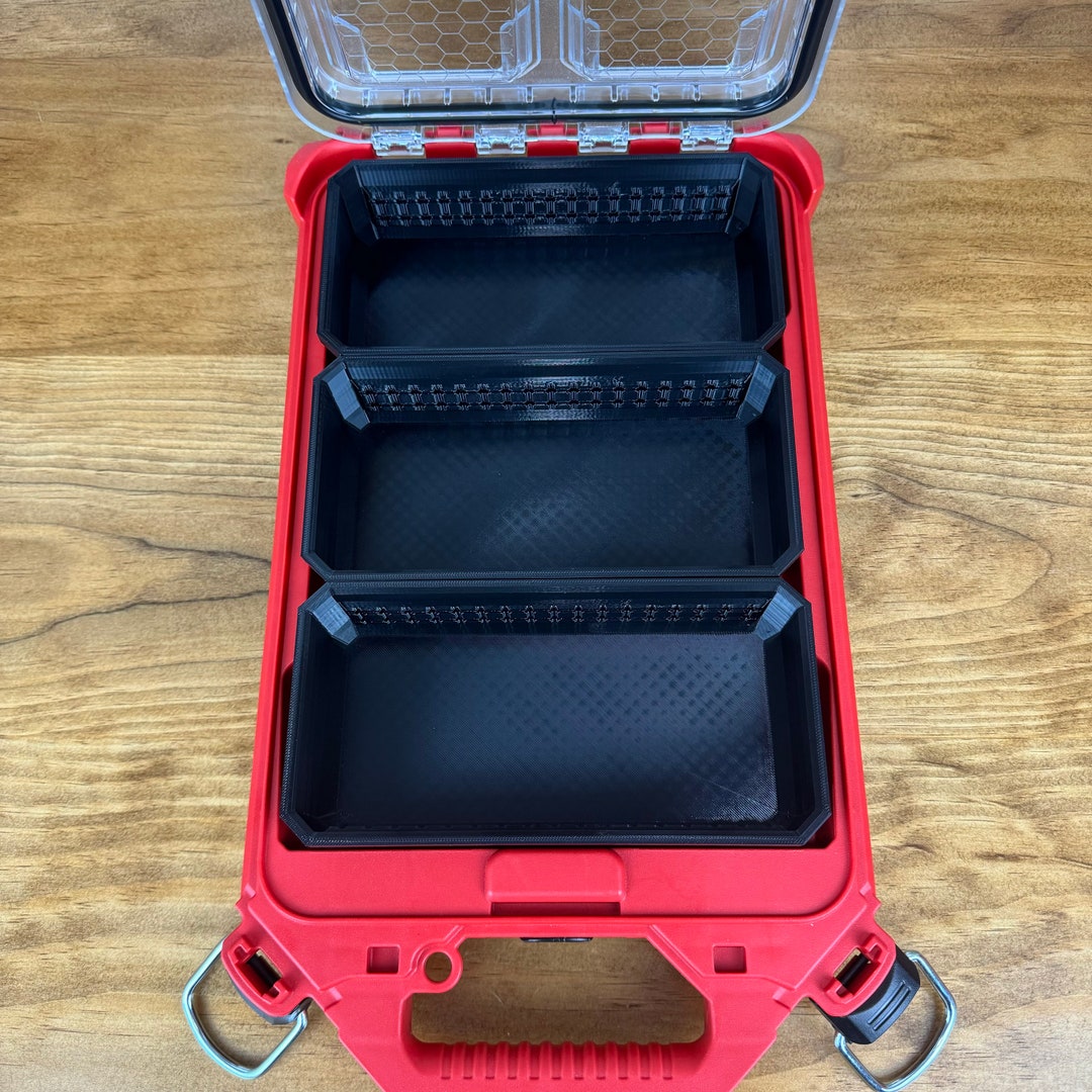 Milwaukee PACKOUT 3-pack Long Bit Bins for Low-profile Packout ...