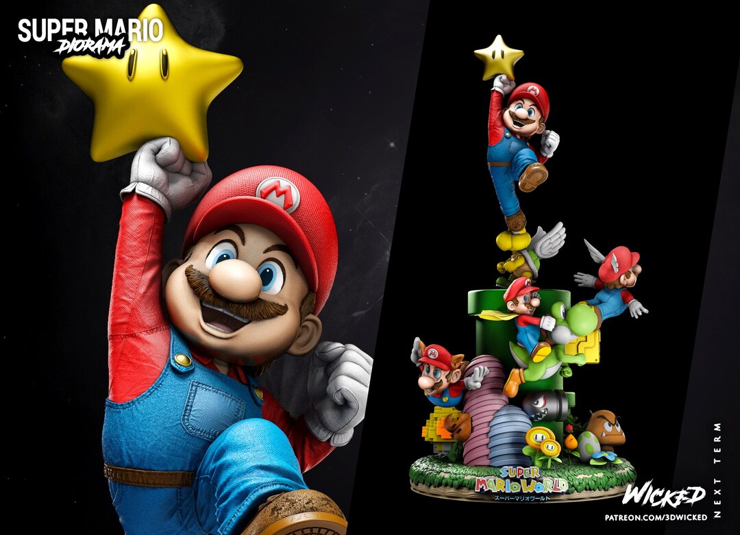 Wicked Mario Diorama Made to Order - Etsy