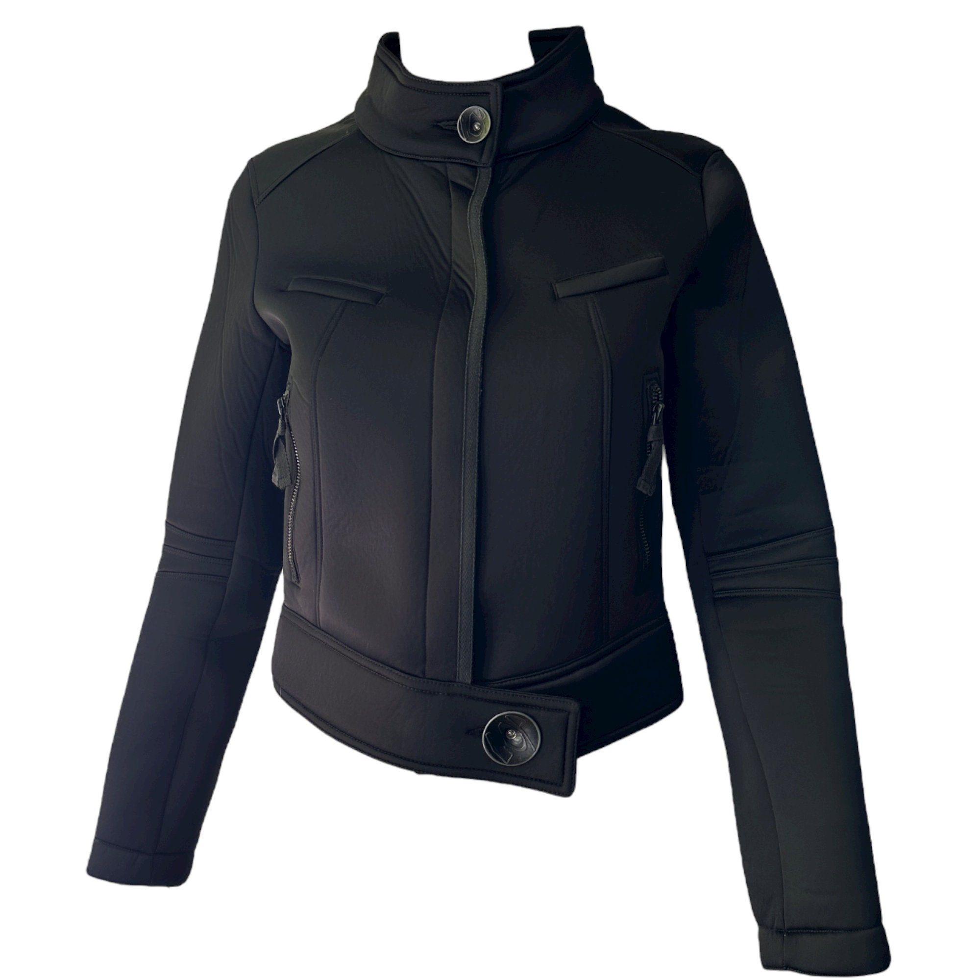 COP COPINE Rare 90s Y2k Technik Cyber Tech Black Jacket | Size M | Rave ...