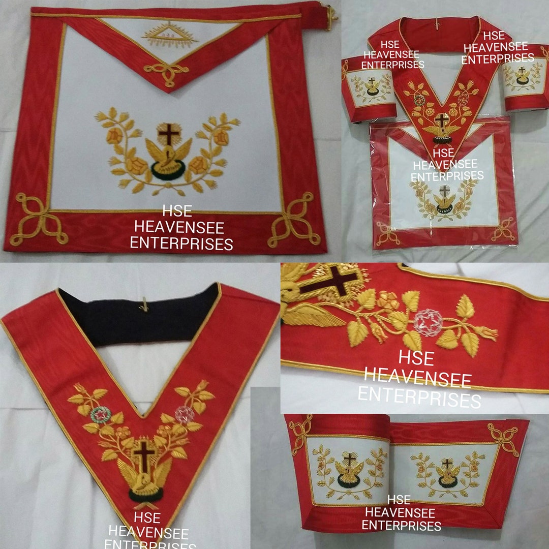 Scottish Rite 18th Degree Apron With Embroidery Collar & - Etsy