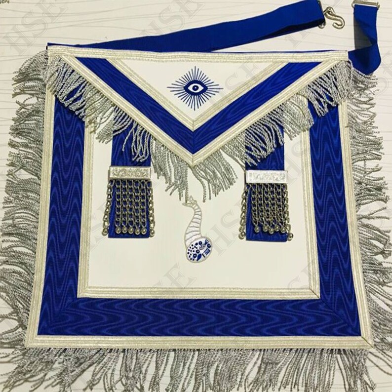 Masonic Regalia Junior Steward Apron Blue With Chain Collar & - Etsy