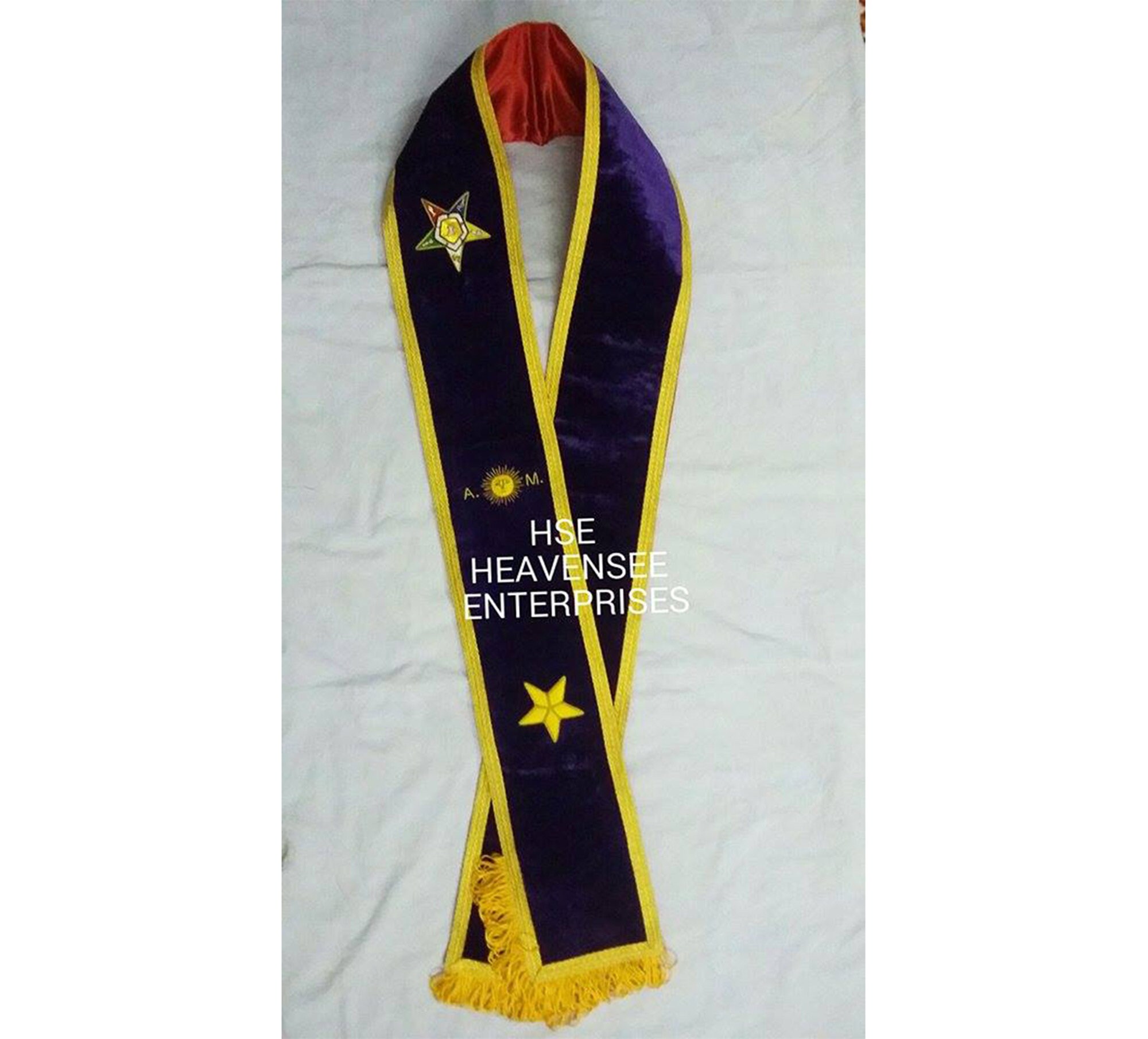 Regalia Associate Matron Sash Purple-hse - Etsy