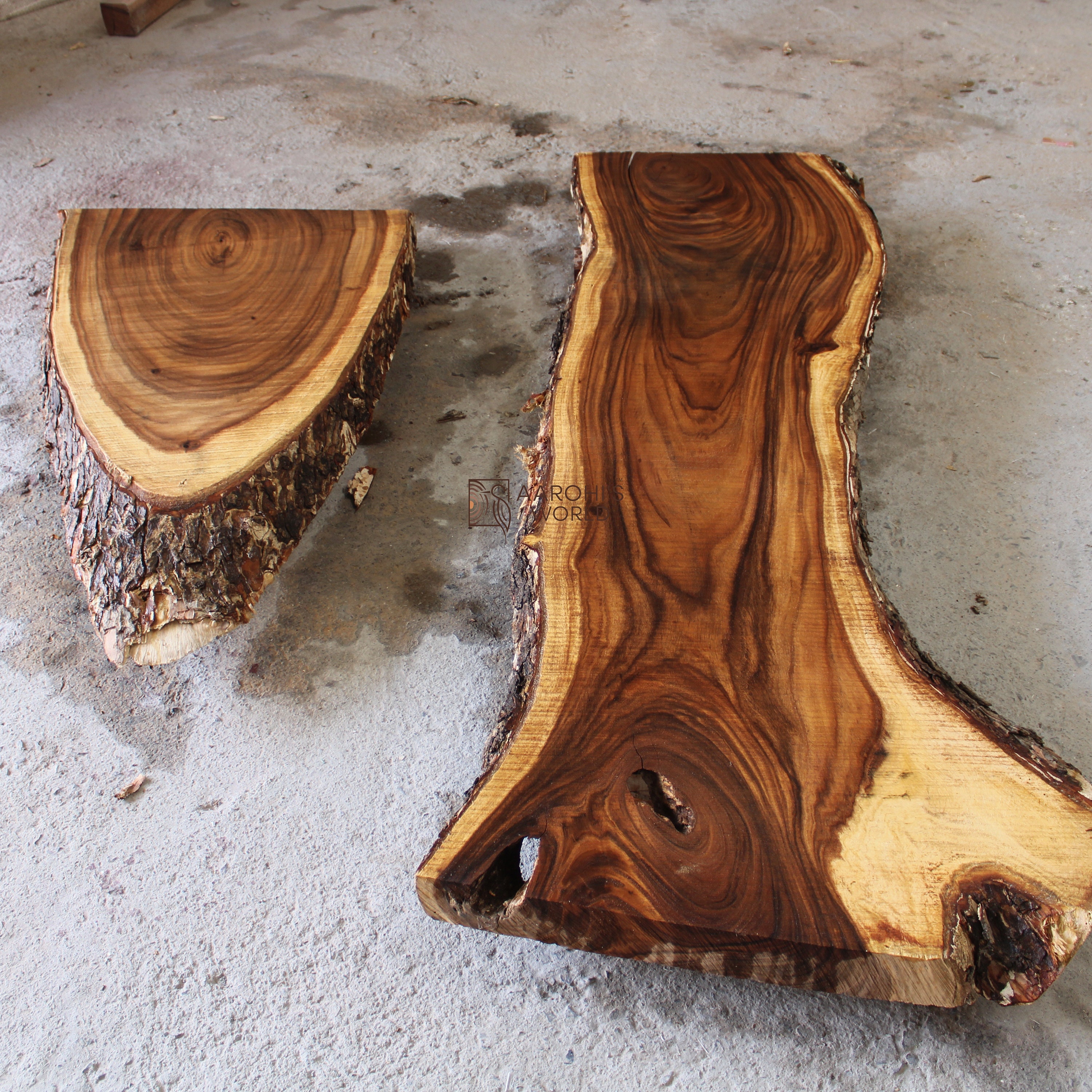 Made to Order Coffee Table of Epoxy Resin and Acacia Wood, Live Edge - Etsy