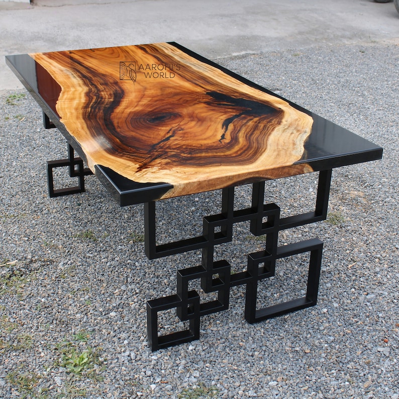 Made to Order Epoxy Resin Table Conference Room Table Wood Dinning ...