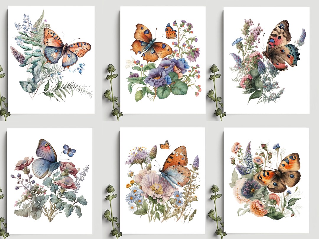 Butterfly Fairy Tale, 6 Art Prints 4x6 Inches, Free Shipping - Etsy