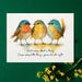 Watercolor Three Birds Print, Three Birdies Art Print, Cottage Art - Etsy