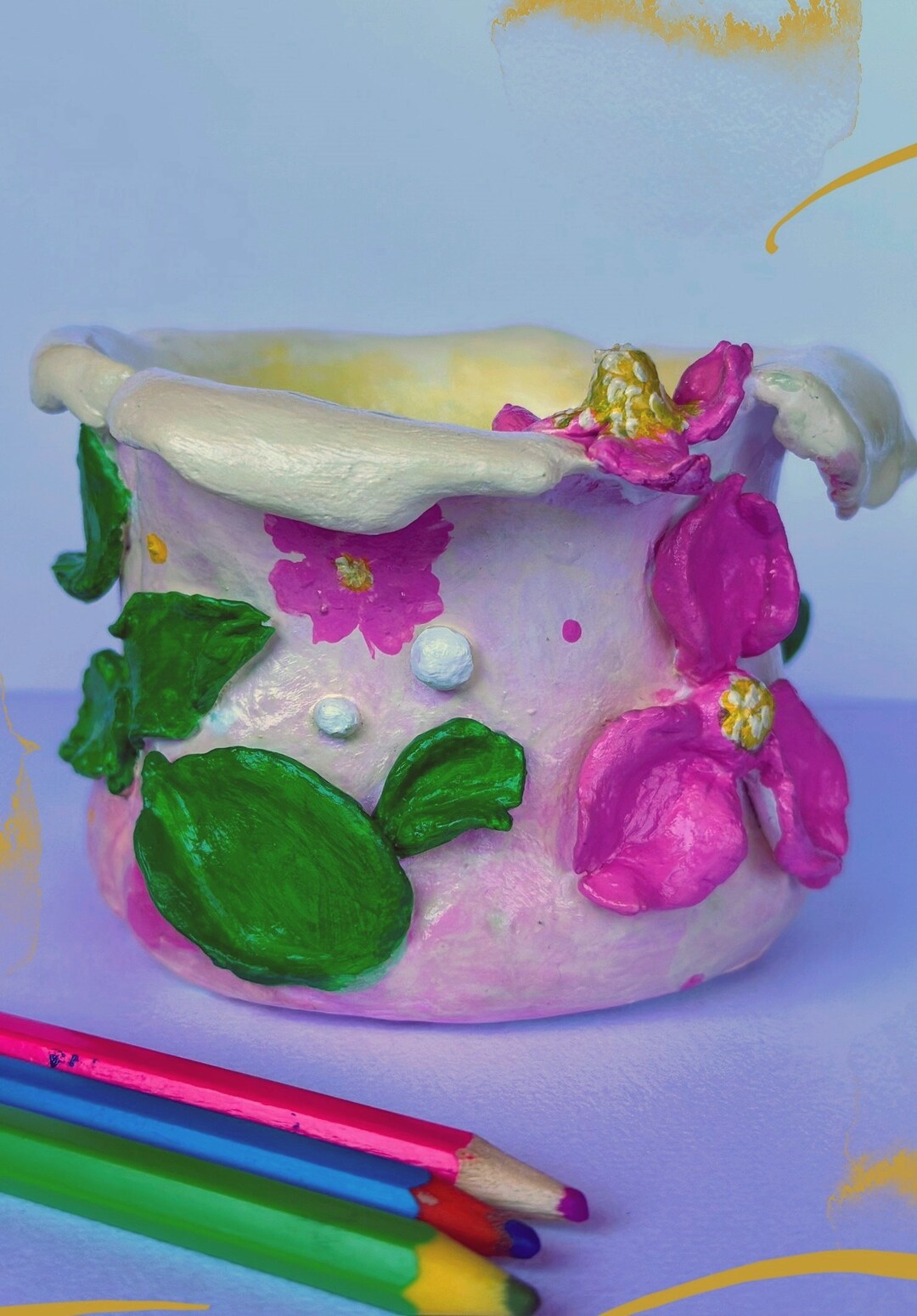 Handmade Ceramic Pen/pencil Holder, School Gift, Fairytale Shcool ...