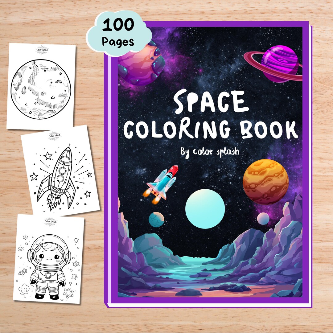 Outer Space Coloring Book for Kids - Digital Download | Fun ...